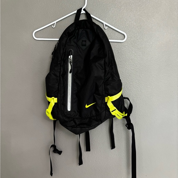 Nike | Bags | Nike Black And Neon Yellow Backpack | Poshmark
